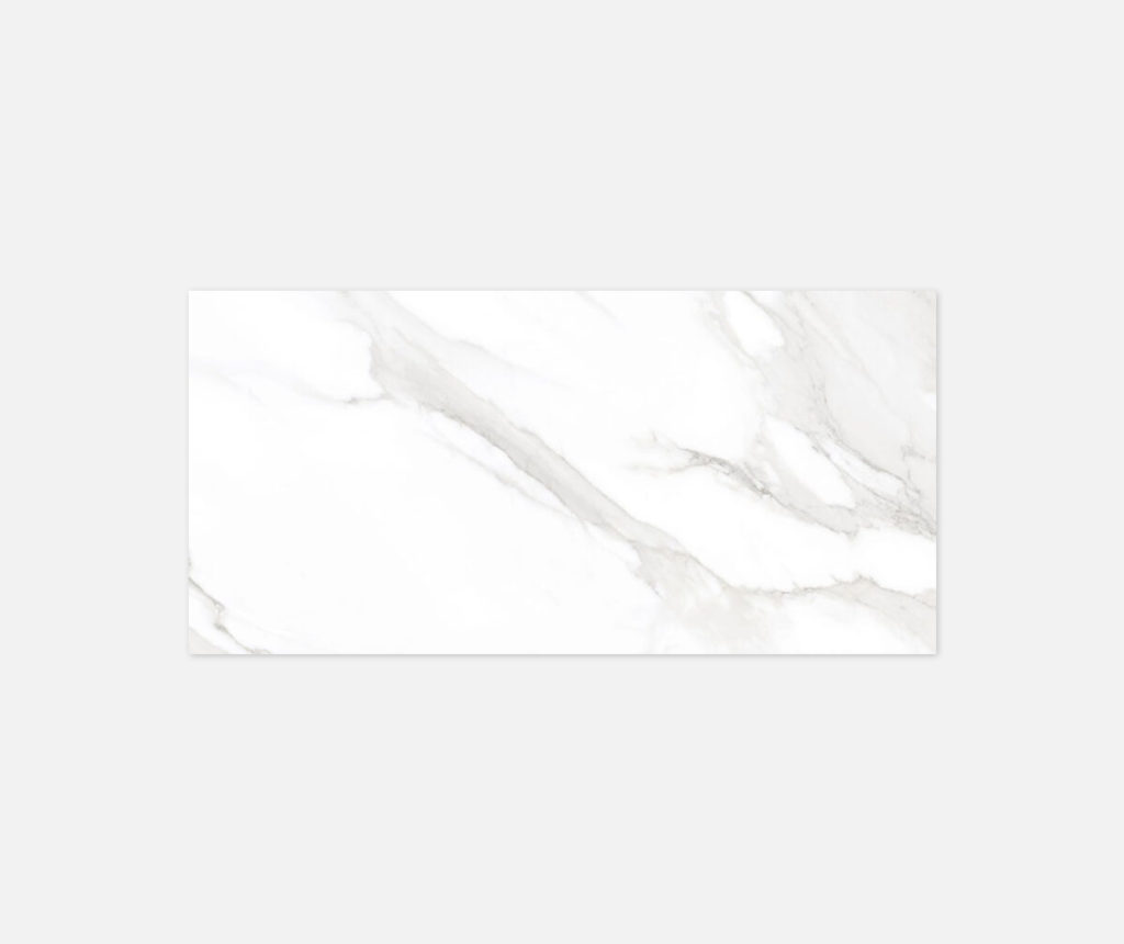 Carrara Marble Polished Porcelain Wall & Floor Tile by Tile Village