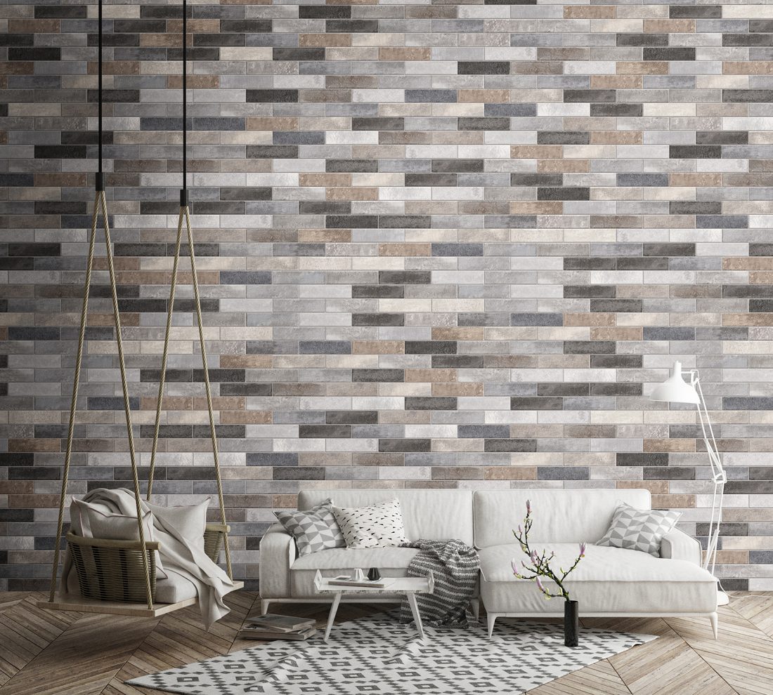 Botanical Tropical Leaf Ceramic Wall Tiles | Buy Online