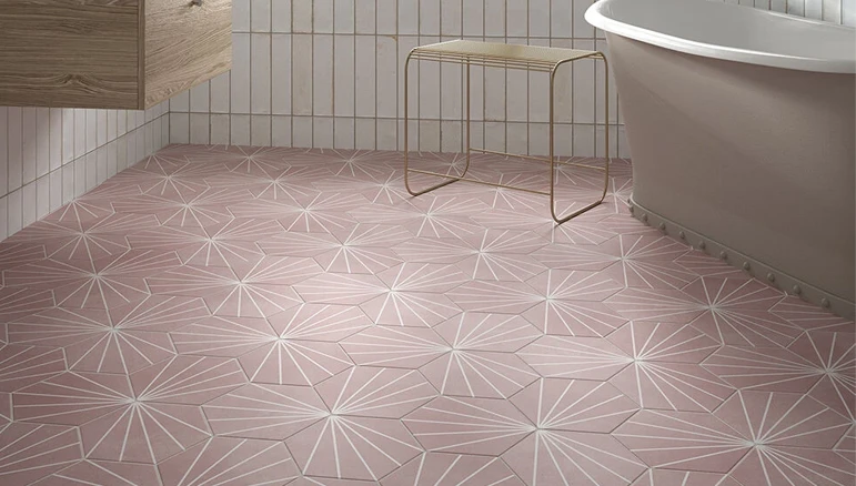 Pink Floor Tiles for Kitchens & Bathrooms | Buy Online